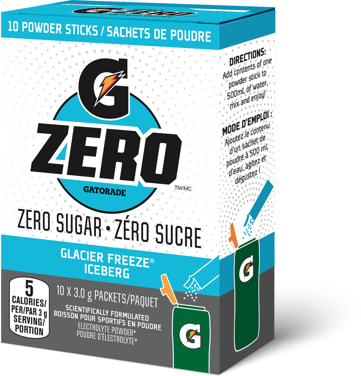 GZero Powder Sticks Glacier Freeze – Gatorade Canada