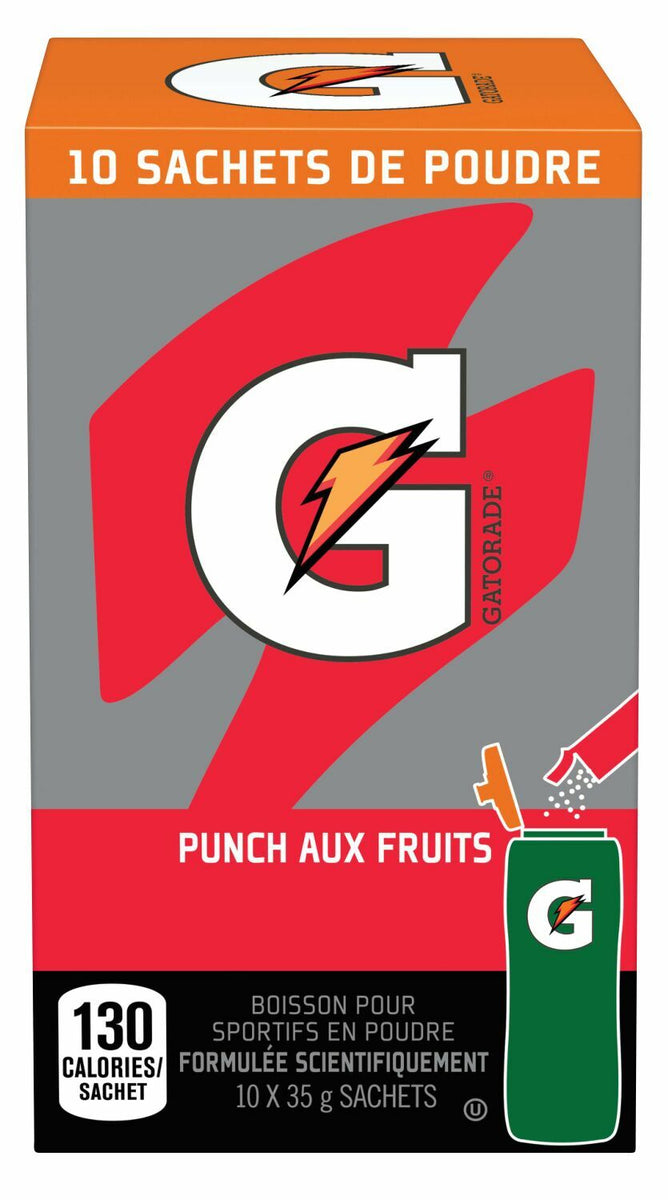G Powders Sticks Fruit Punch | Gatorade Canada